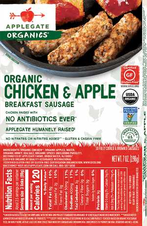 Products - Breakfast Sausage - Organic Chicken and Apple Breakfast ...