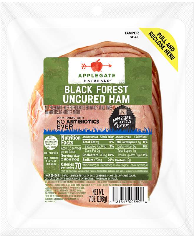 Products - Deli Meat - Natural Black Forest Ham - Applegate