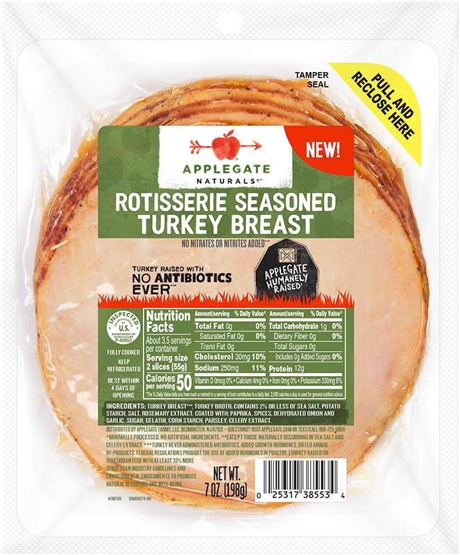 Products - Deli Meat - Applegate Naturals® Rotisserie Seasoned Turkey ...