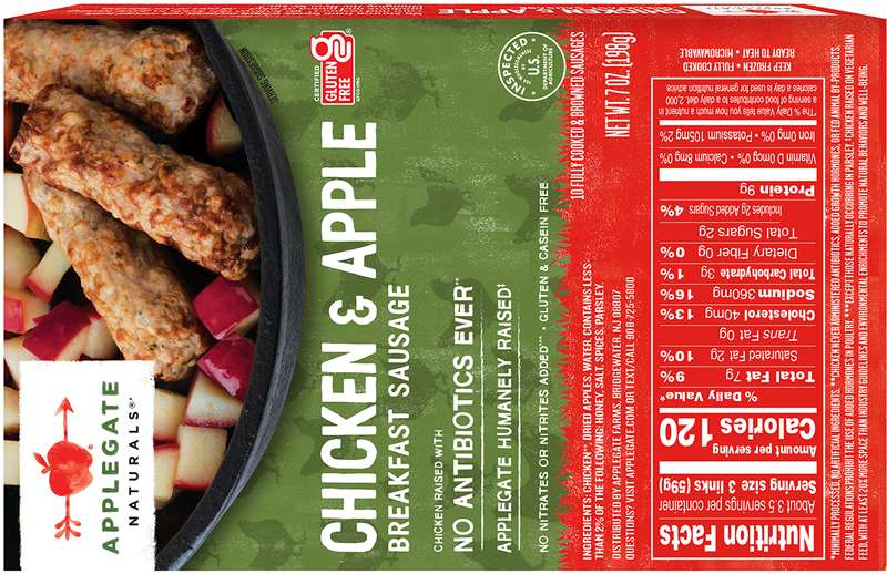 Products - Breakfast Sausage - Natural Chicken and Apple Breakfast ...