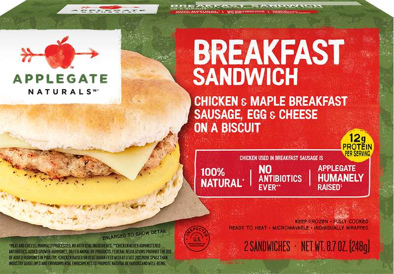 Products - Breakfast Sandwich - Applegate Naturals Chicken Breakfast ...
